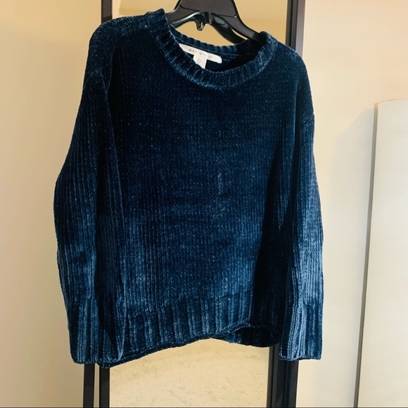 Sweaters | Blu Chenille Box Fit Crewneck Sweater | Poshmark